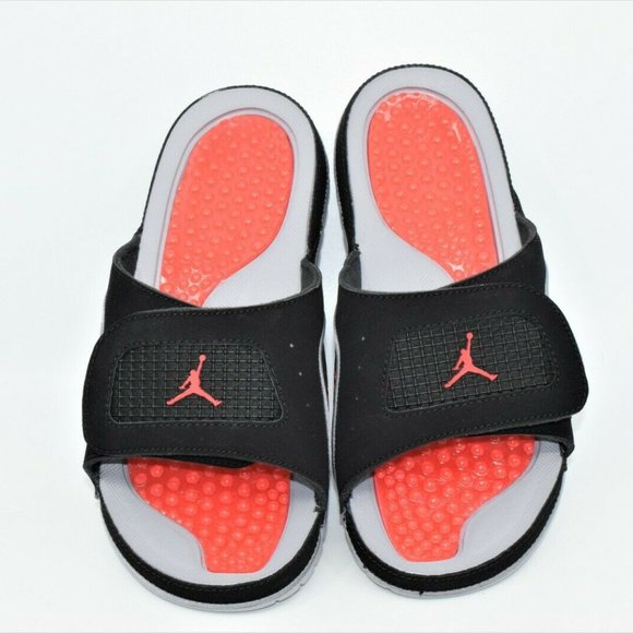 Jordan | Shoes | Jordan Hydro Iv Retro Slides Black Red | Poshmark